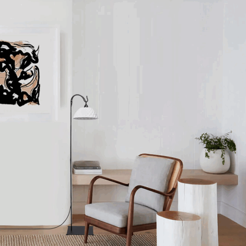 Lámpara Anfibio Base Fierro Lectura (130cms de alto) – Decoq